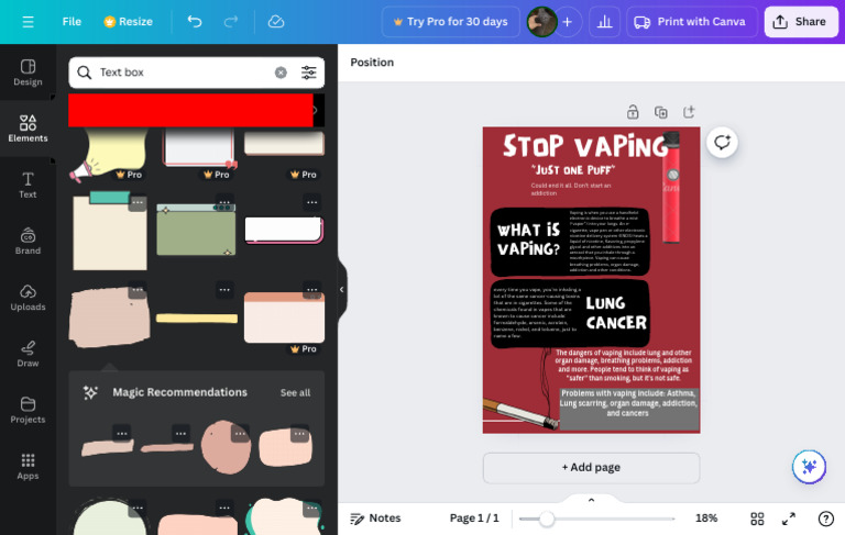 Stop vaping - Poster | PDF | Electronic Cigarette | Tobacco Products