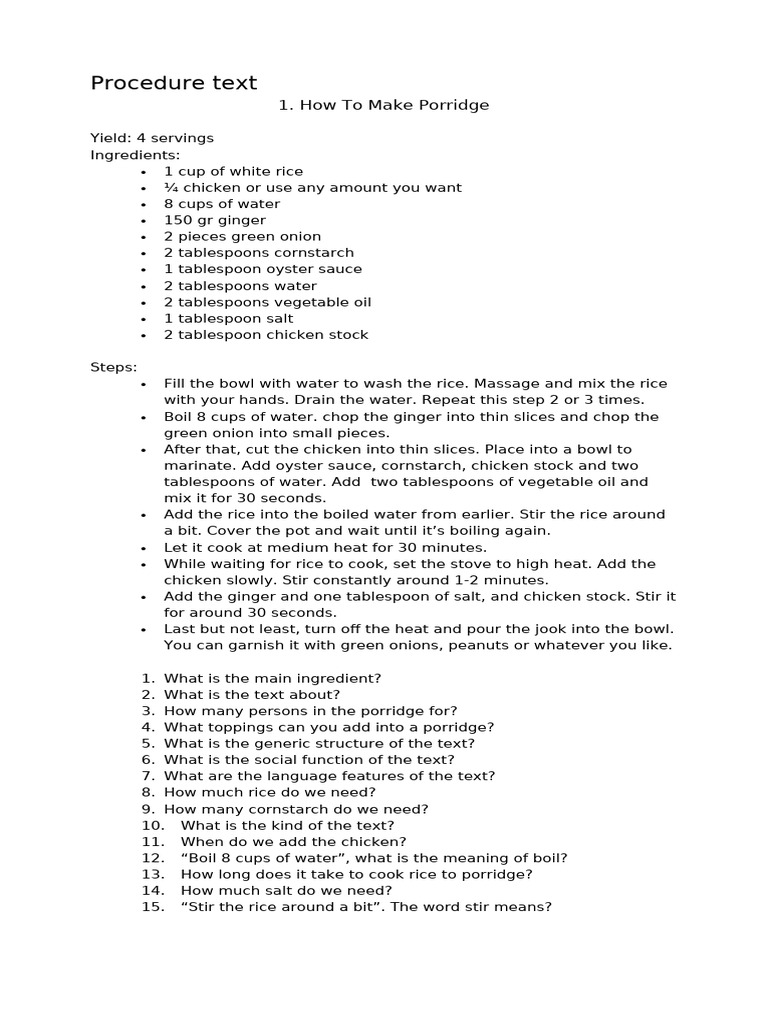 Procedure Text | PDF