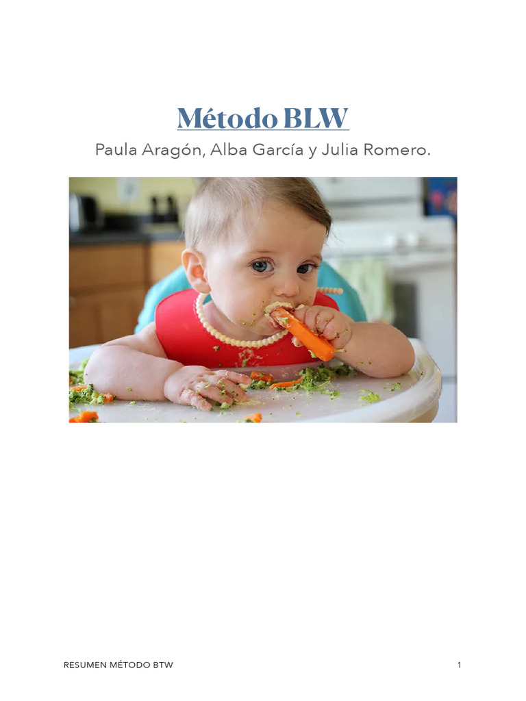 Método BLW | PDF | Alimentos