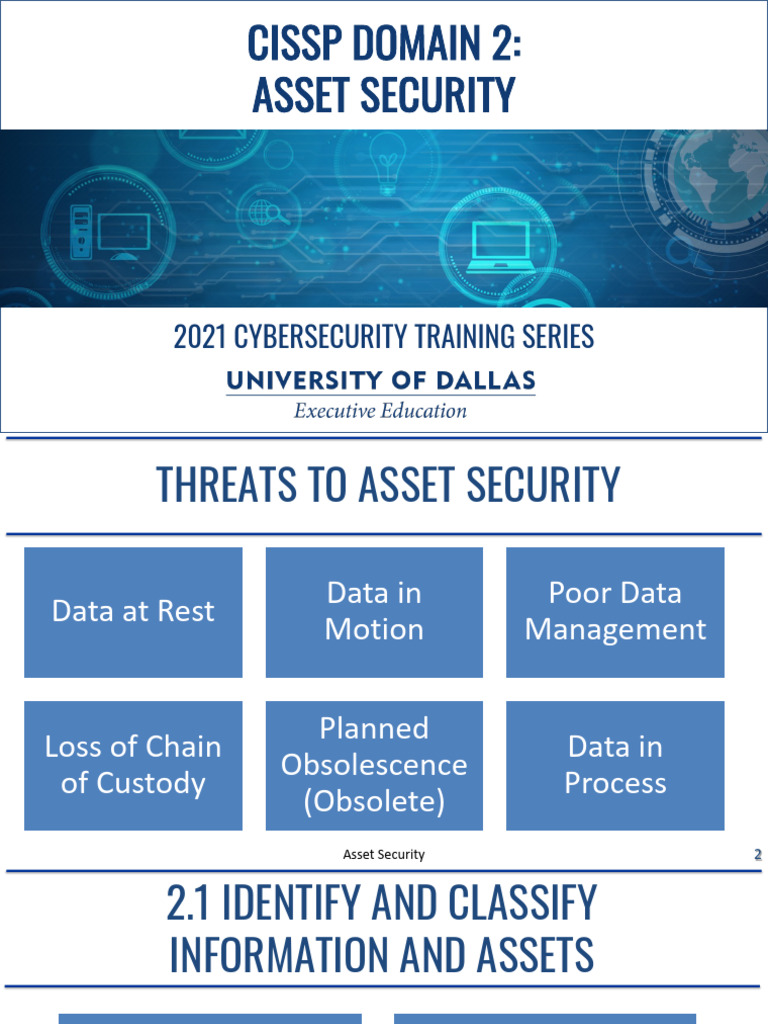 2 Asset Security - 2021 | PDF | Classified Information | Encryption