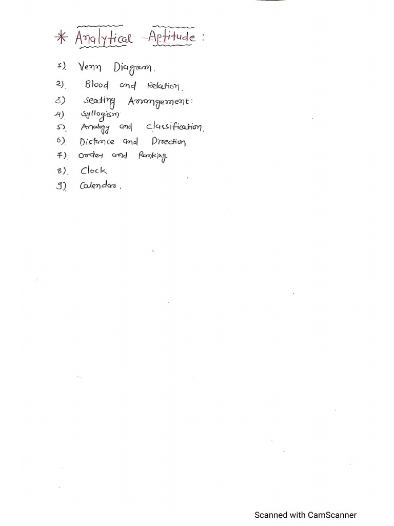 Aptitude Notes | PDF