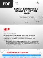Goniometry of Hip | PDF