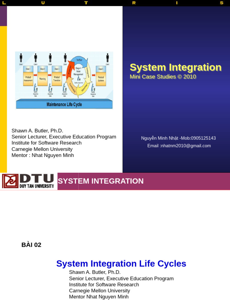 SIP02 - System Integration Life Cycles - Ver02 - Edit | PDF
