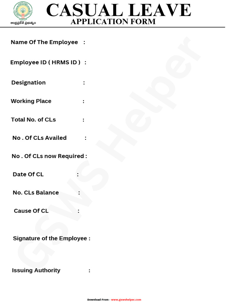 CL Application Form | PDF