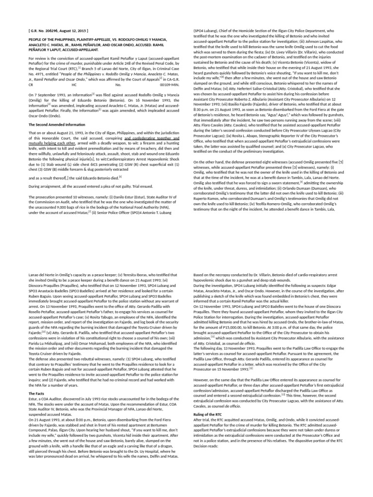 Assignment Crimpro Sept.18,2024 | PDF | Confession (Law) | Prosecutor