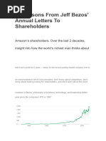 Jeff Bezos' Amazon Shareholder Letters | PDF