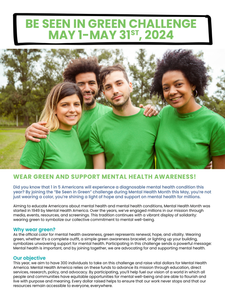 Be Seen in Green | PDF | Mental Health