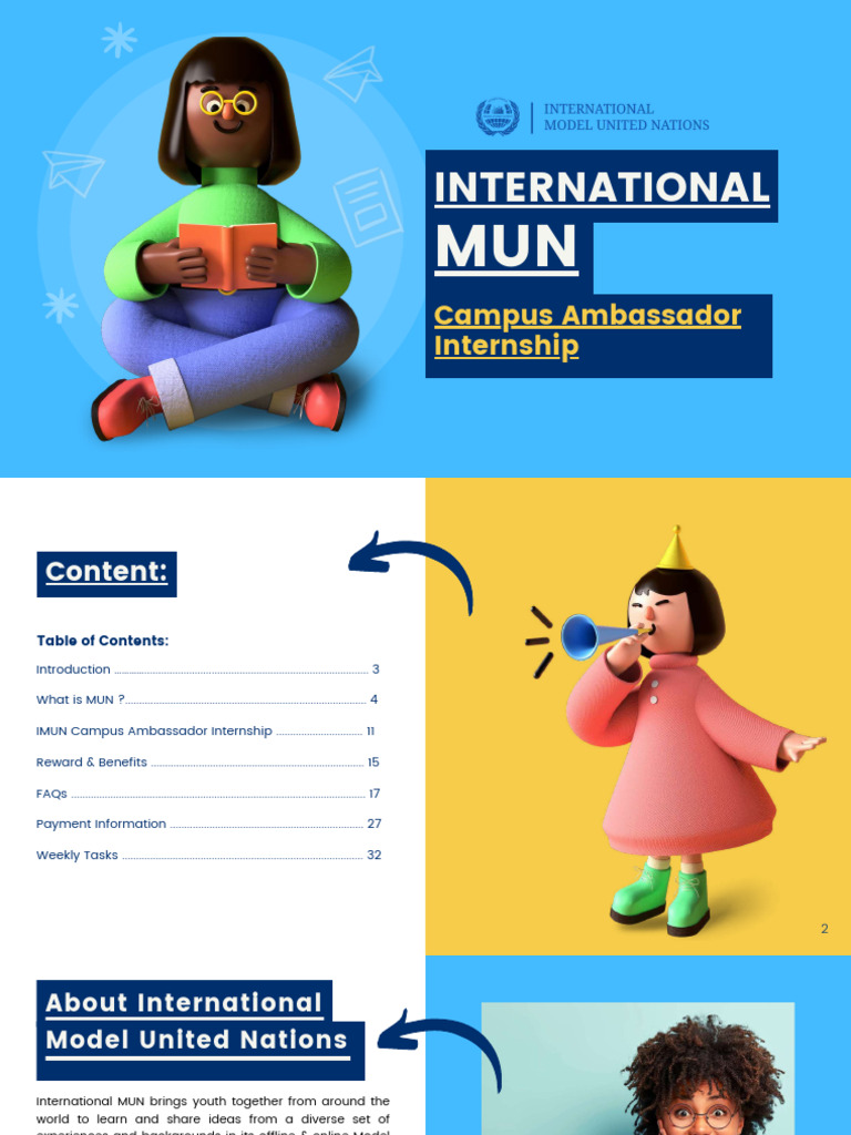 IMUN Campus Ambassador Internship Booklet - PDF - Compressed | PDF