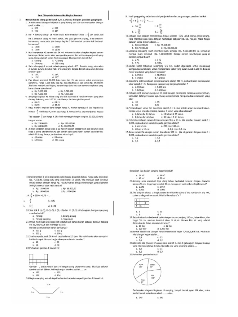Soal Lat Osn MTK | PDF