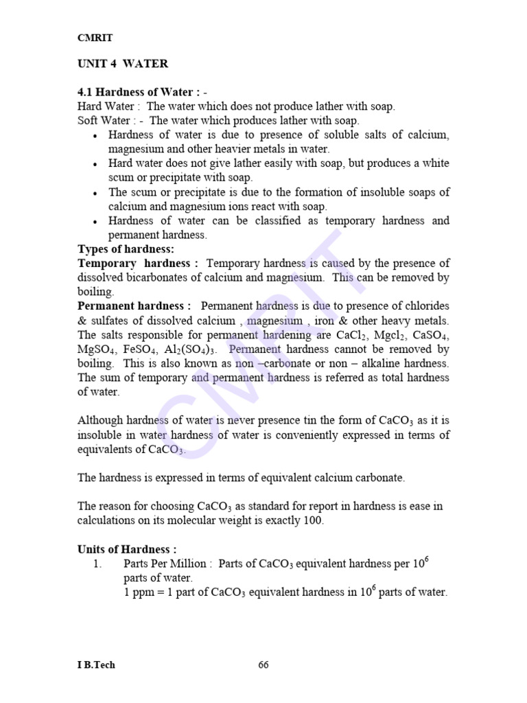 Understanding Water Hardness Types | PDF | Hydroxide | Calcium