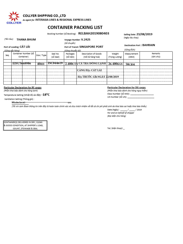 COLLEYERBSHIPPING | PDF