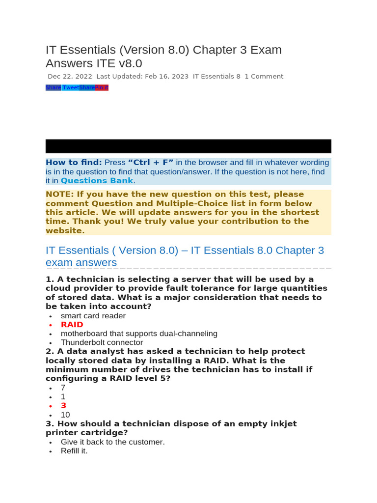 IT Essentials ch 3 | PDF | Bios | Hdmi