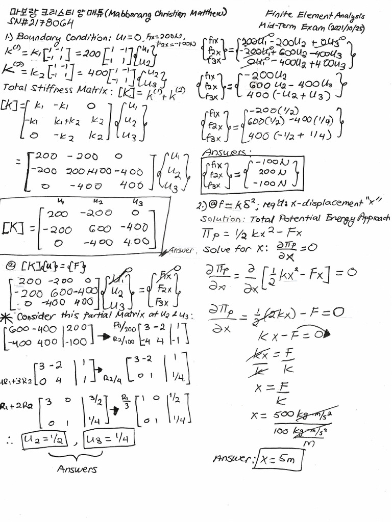 Midterm Exam - Answers | PDF