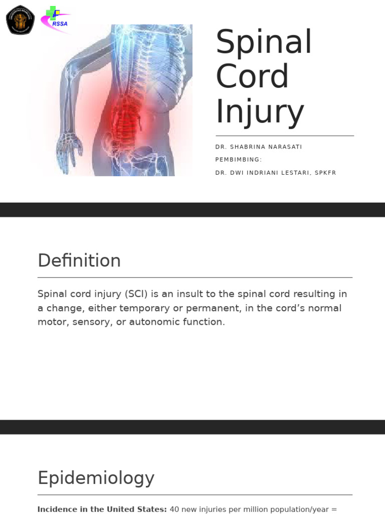 Spinal Cord Injury Overview and Classification | PDF | Spinal Cord ...