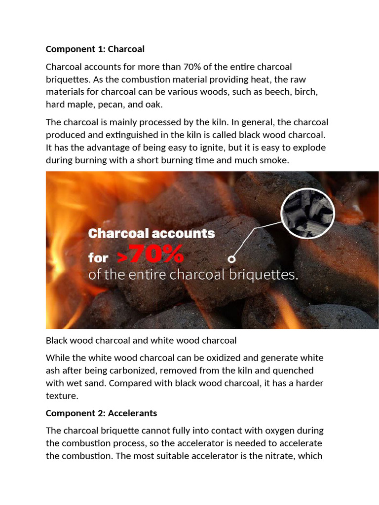 Component 1 | PDF | Charcoal | Combustion