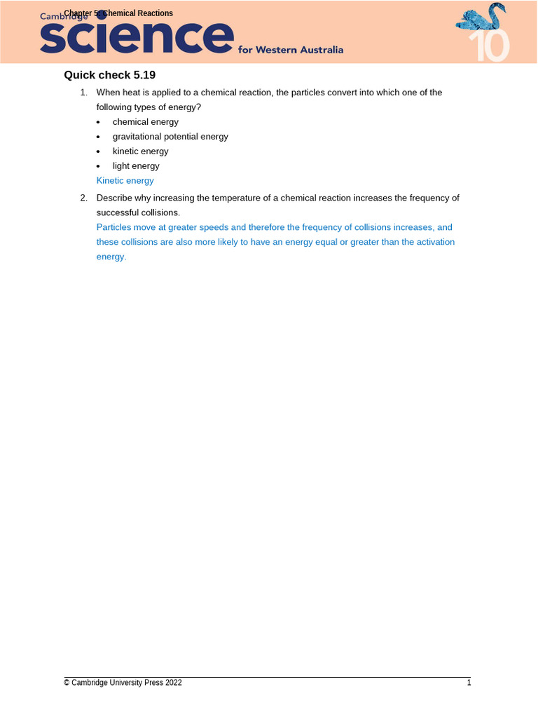 Quick Check 5 19 With Answers | PDF