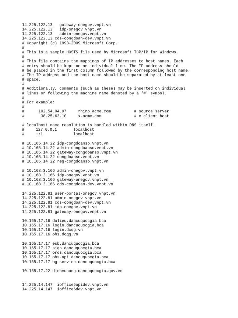 Hosts | PDF | Communications Protocols | Internet