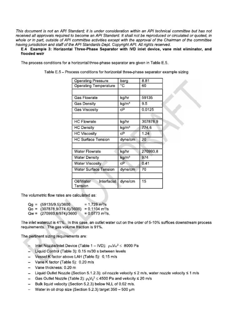 3-Phase Separator Sizing Report1 - Merged | PDF | Liquids | Gas Technologies