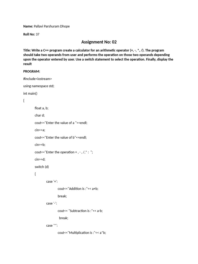 Labassignment 2 | PDF | Computers