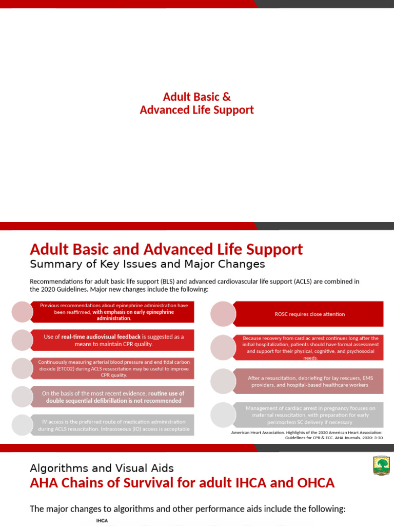 Adult Basic & Advanced Life Support | PDF | Cardiopulmonary ...
