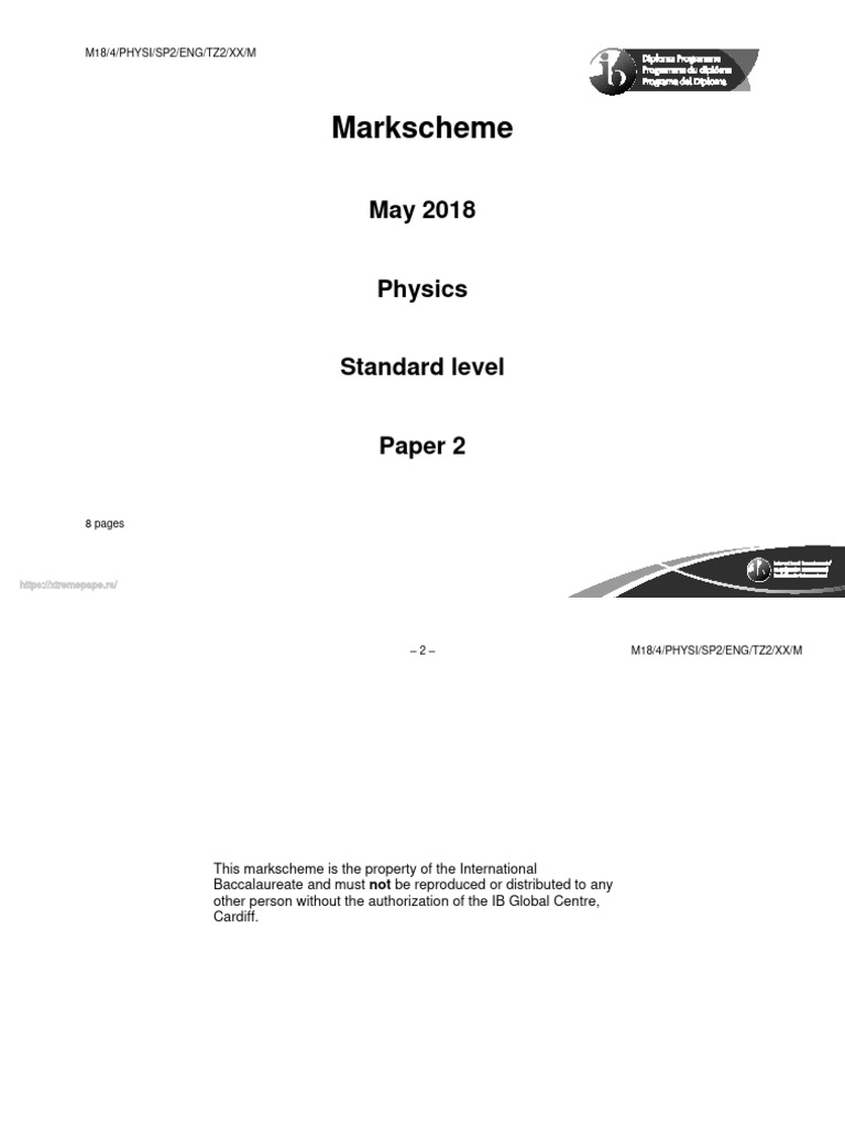 Physics Paper 2 TZ2 SL Markscheme | PDF | Atomic Nucleus | Gases