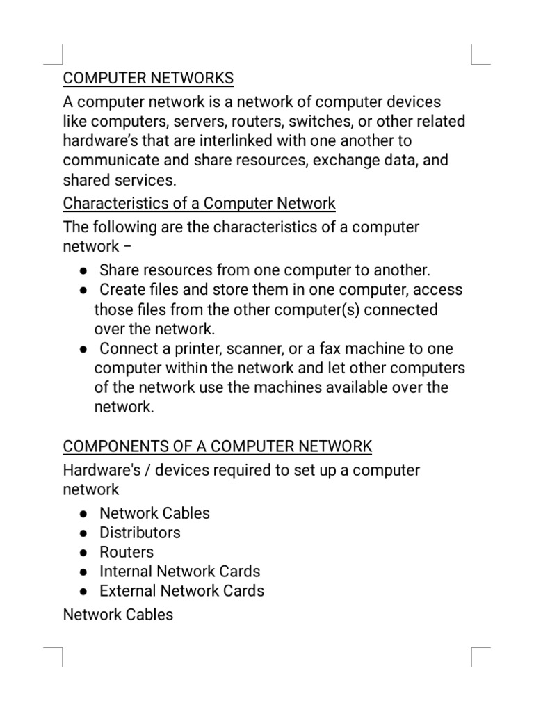 Computer Networks | PDF | Computer Network | Network Interface Controller