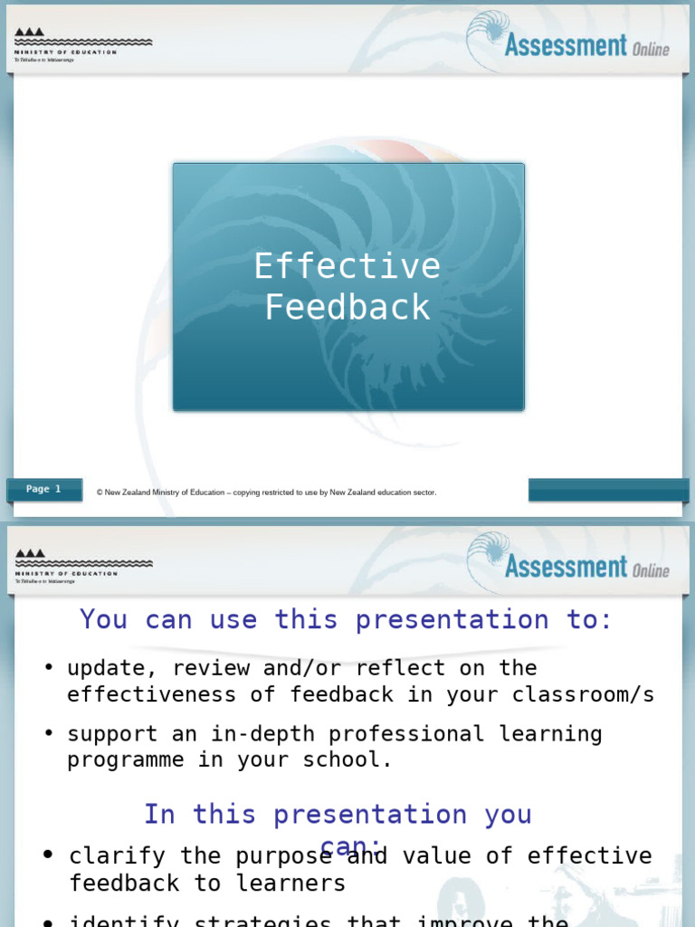 Effective Feedback Strategies Guide | PDF | Cognition | Learning