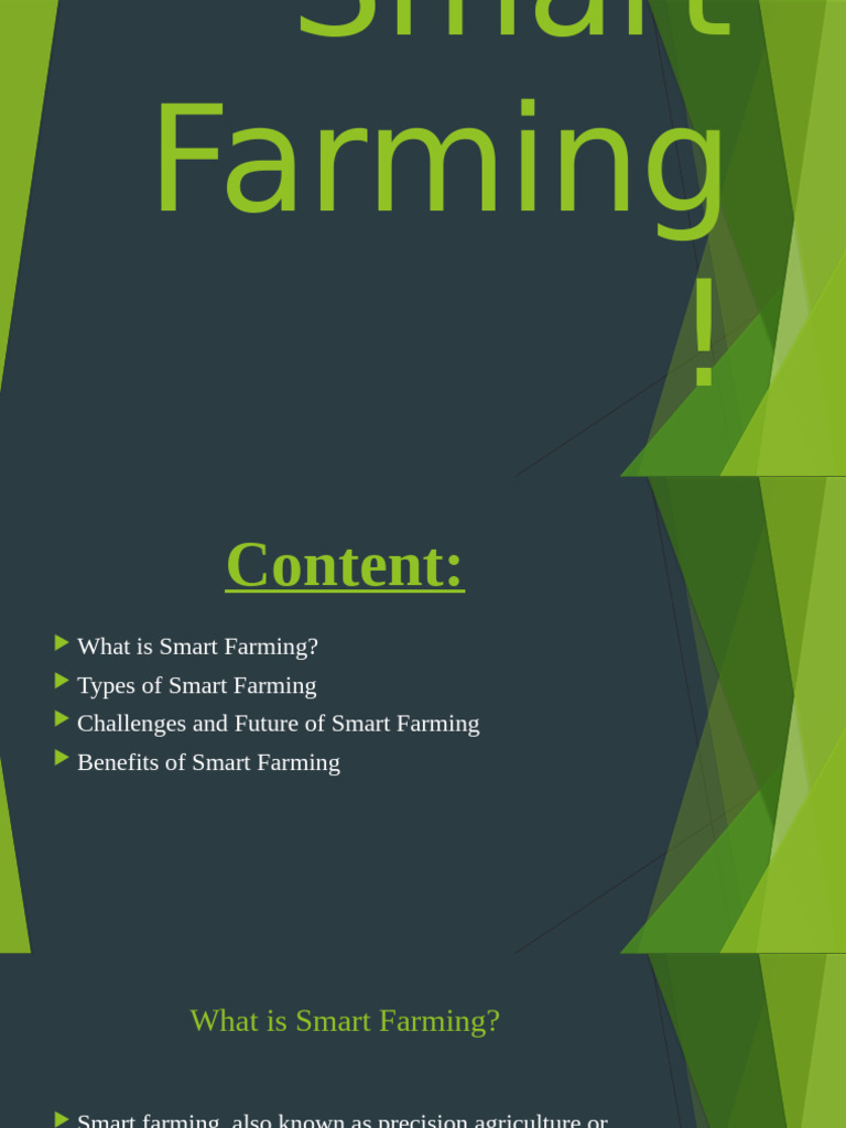 Smart Farming ! | PDF | Agriculture | Internet Of Things