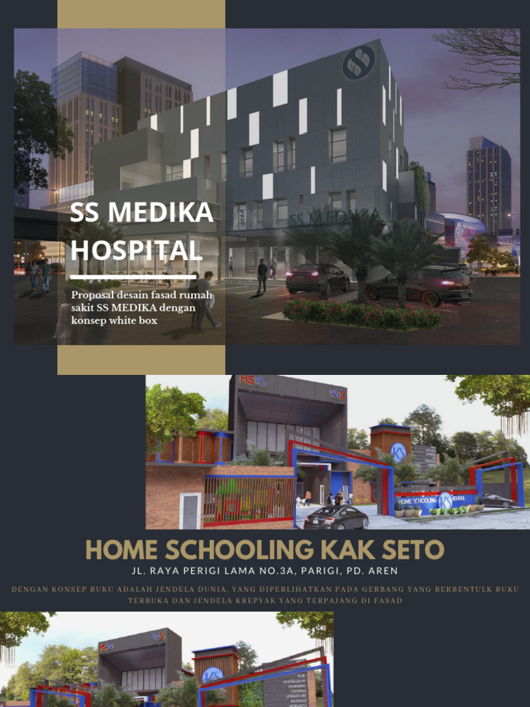 Desain Fasad Rumah Sakit SS Medika | PDF | Ilmu Sosial | Griya & Taman