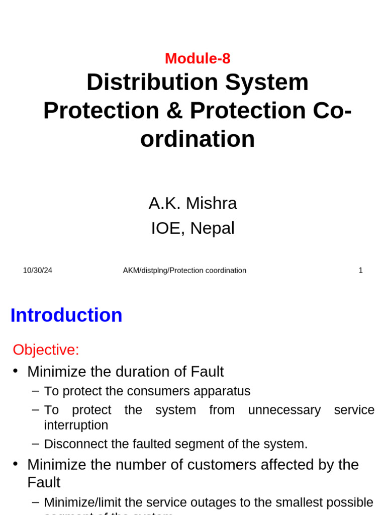 m8-protection coordination | PDF | Fuse (Electrical) | Electricity