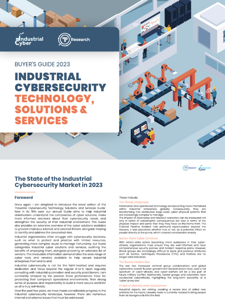Industrial Cybersecurity Buyer Guide 2023v2 | PDF | Computer Security | Security