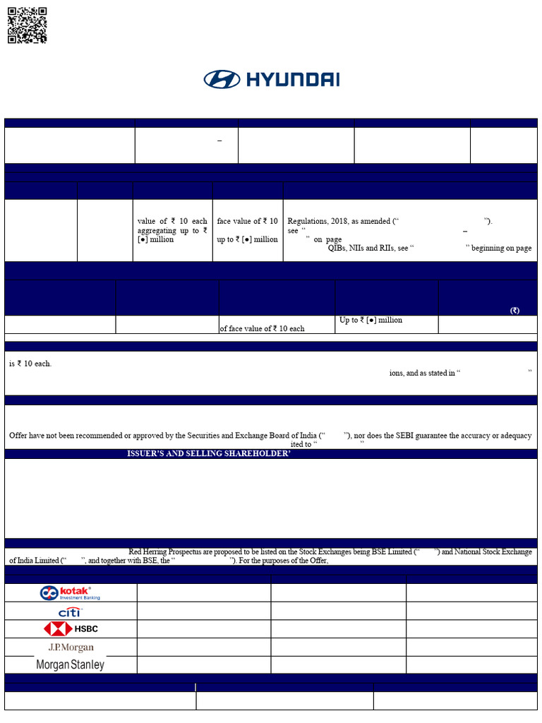 Ipo RHP Hyundai | PDF | Stocks | Investing