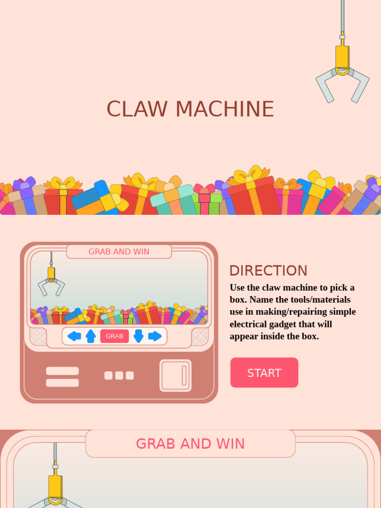 Claw Machine Game for Electrical Tools | PDF