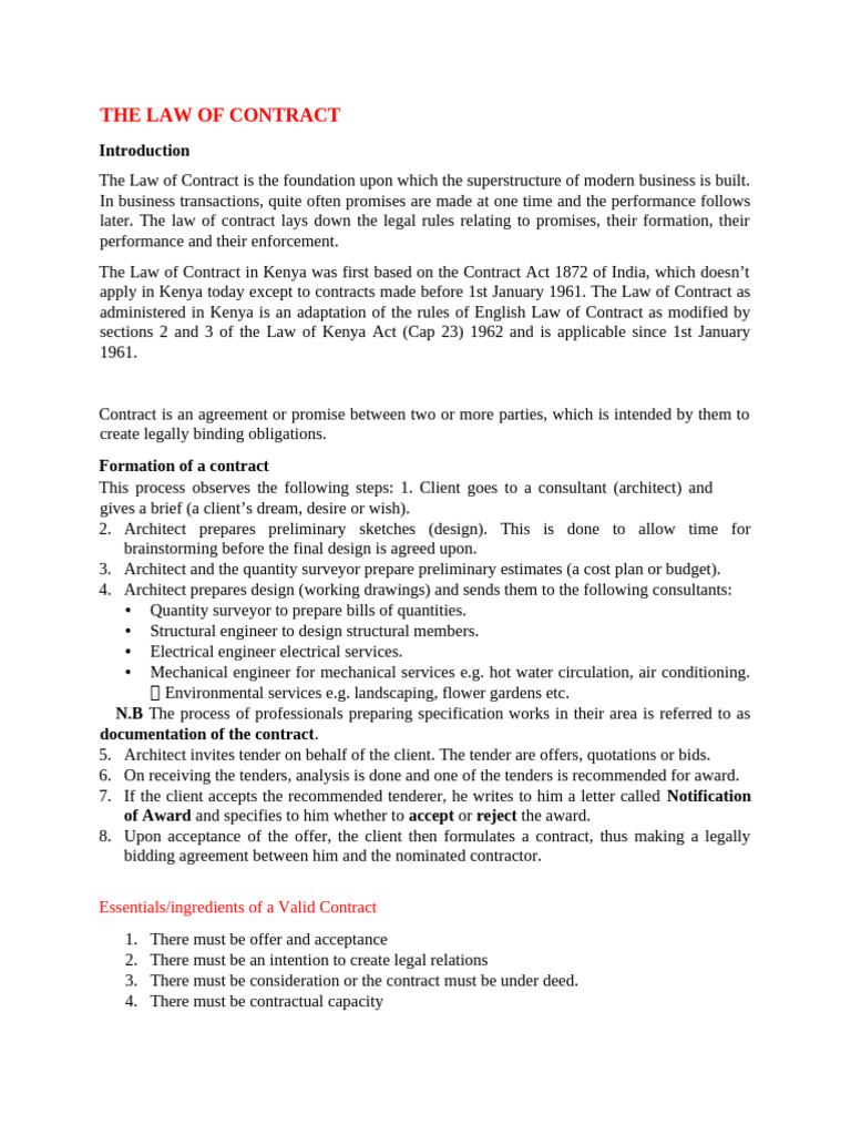 THE_LAW_OF_CONTRACT[1]-1[1] | PDF | Assignment (Law) | Damages