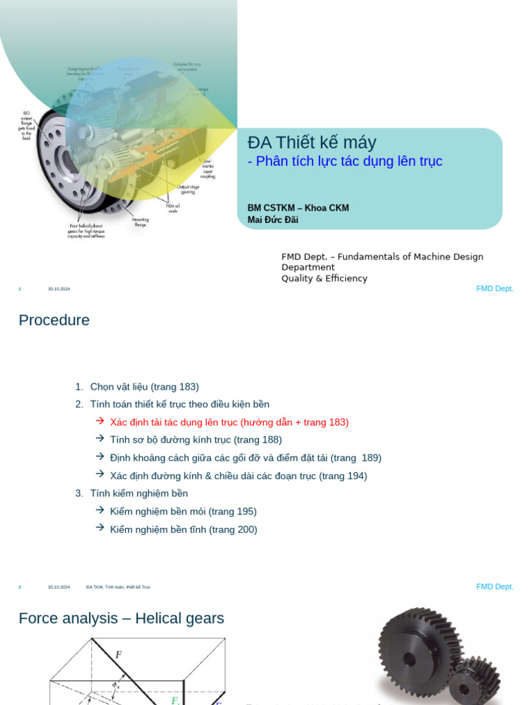 DATKM - Phan Tich Luc Tac Dung Len Truc - SV - 00 | PDF