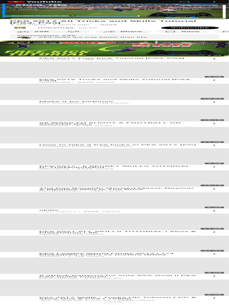 PES 2017 Skills and Tricks Guide | PDF