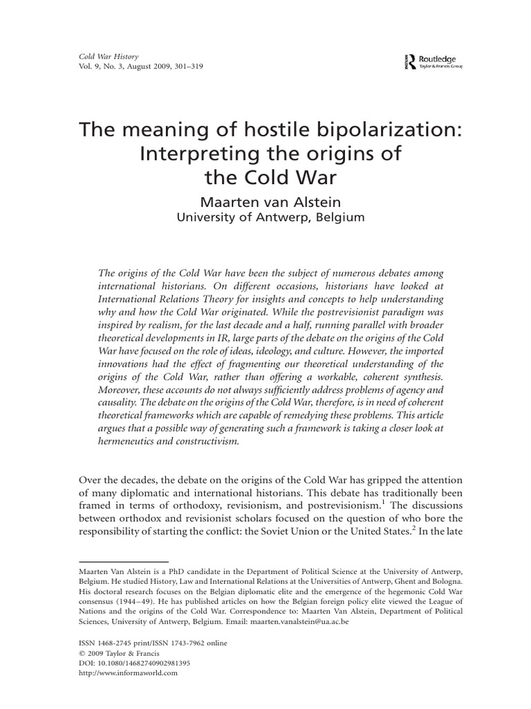 Aula 10 Van Alstein - 2009 - The Meaning of Hostile Bipolarization ...