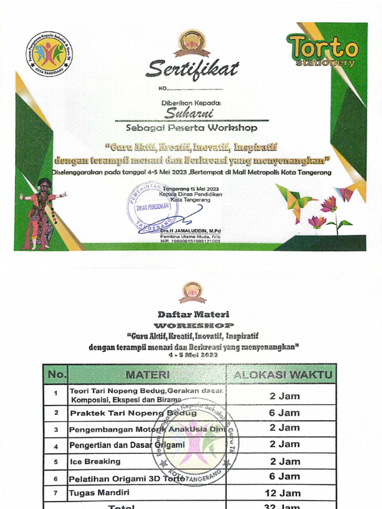 Suharni Sertifikat Compressed | PDF