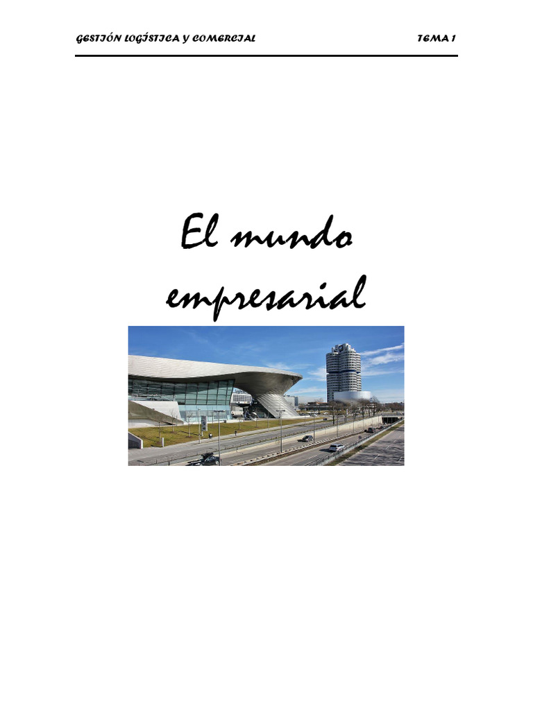 Tema 1 La El Mundo Empresarial 2024 | PDF | Responsabilidad legal ...