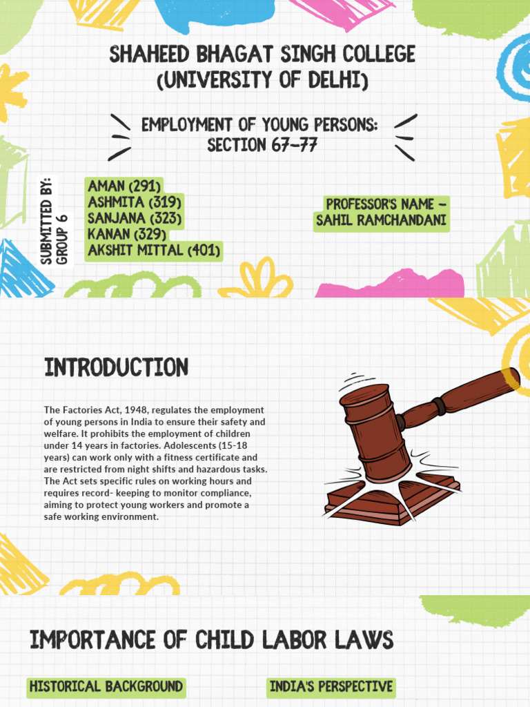 Group 6 DSE presentation | PDF | Child Labour | Labour Law