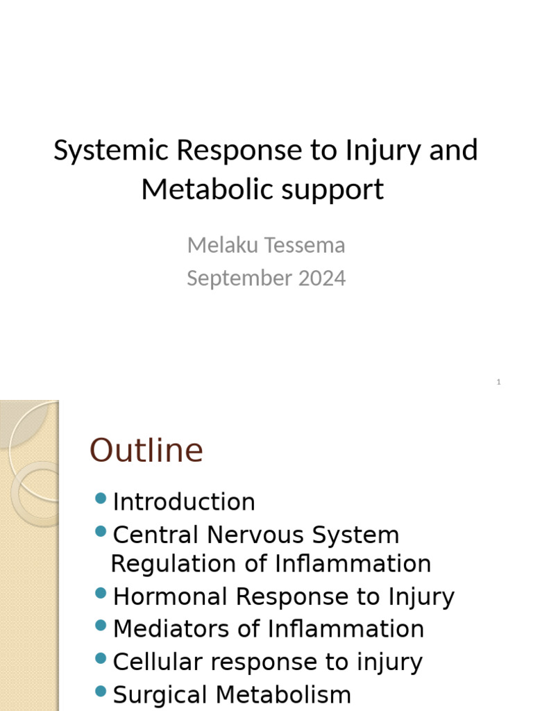 Systemic Injury Response and Metabolism | PDF | Adrenal Gland ...