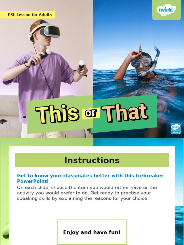 T 1718010054 This or That Icebreaker Powerpoint Adults A2 Ver 4 | PDF