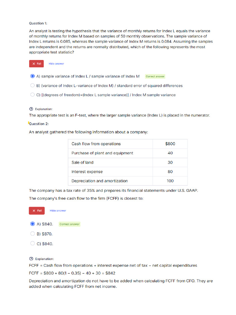 Mock Test b - Am Session | PDF