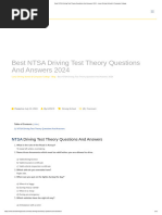 NTSA Driving Test Q&A Guide | PDF | Traffic | Traffic Light