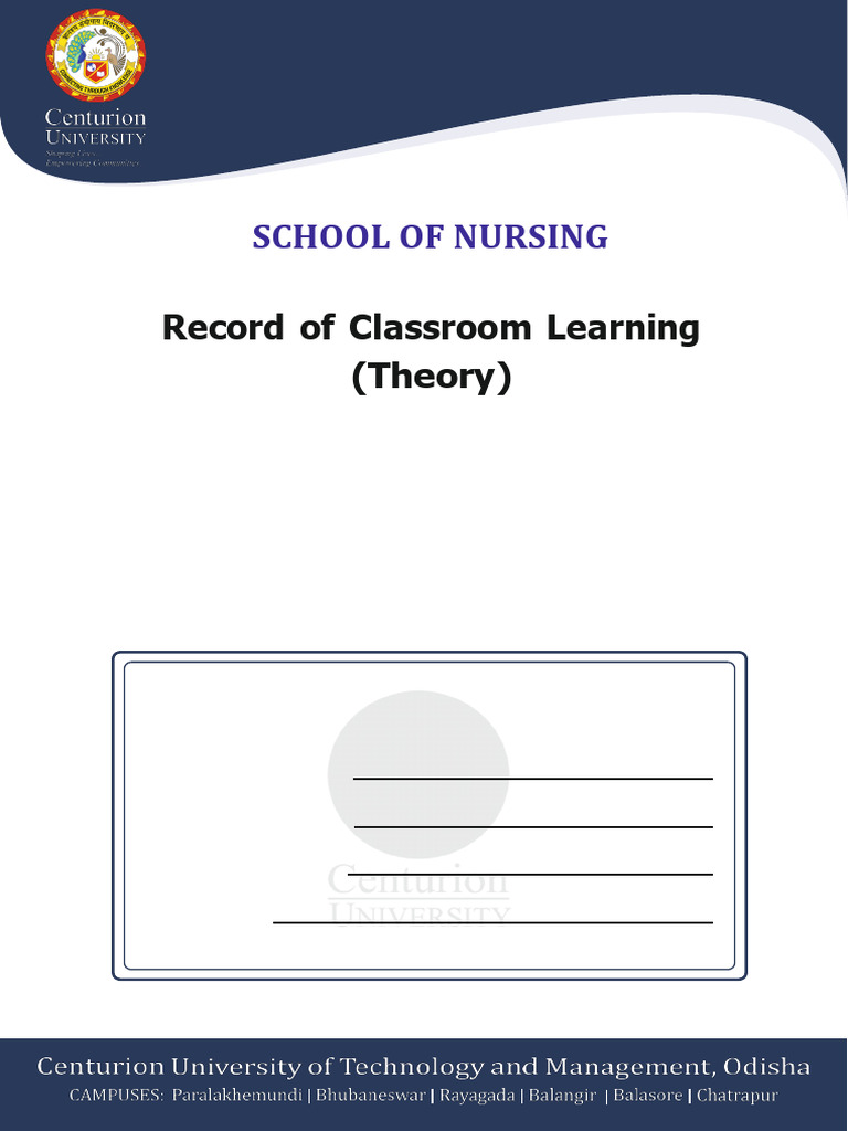 Classroom Learning Theory Pdf Nursing Learning