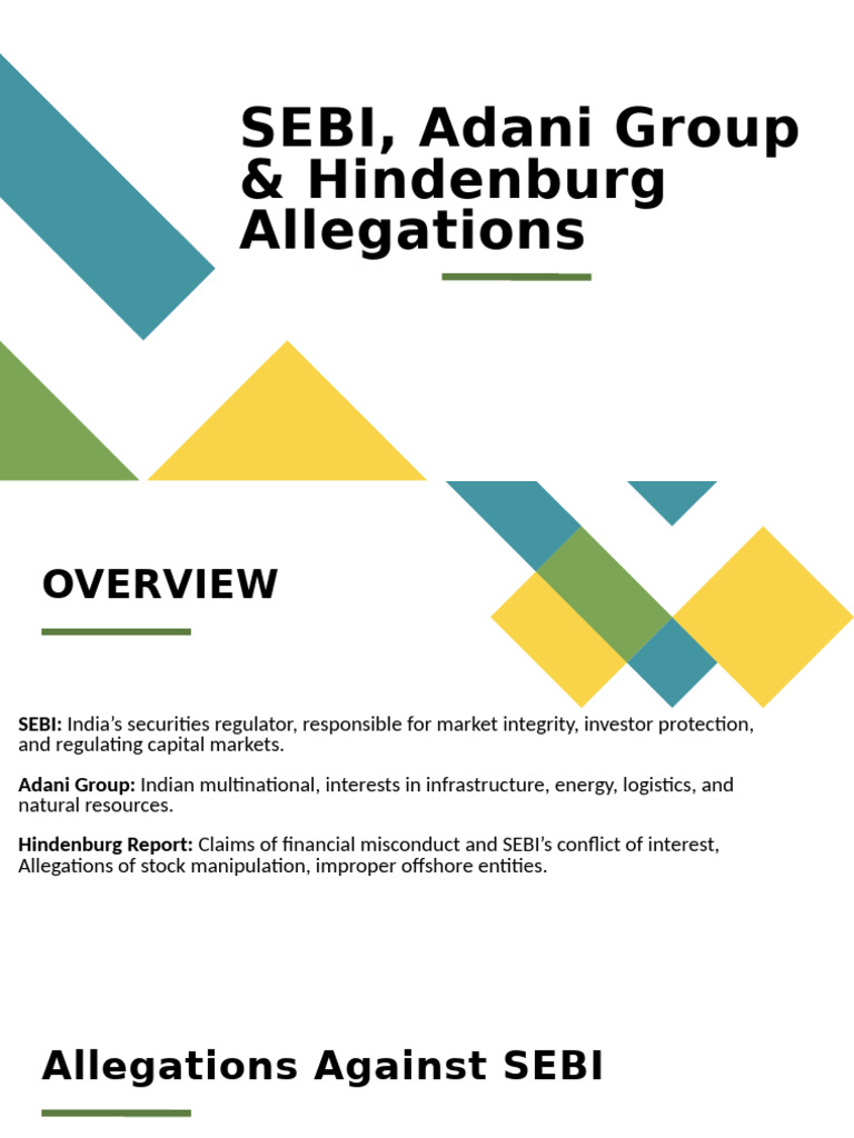 CorporateGovernanve - Team06 - SEBI, Adani Group & Hindenburg ...
