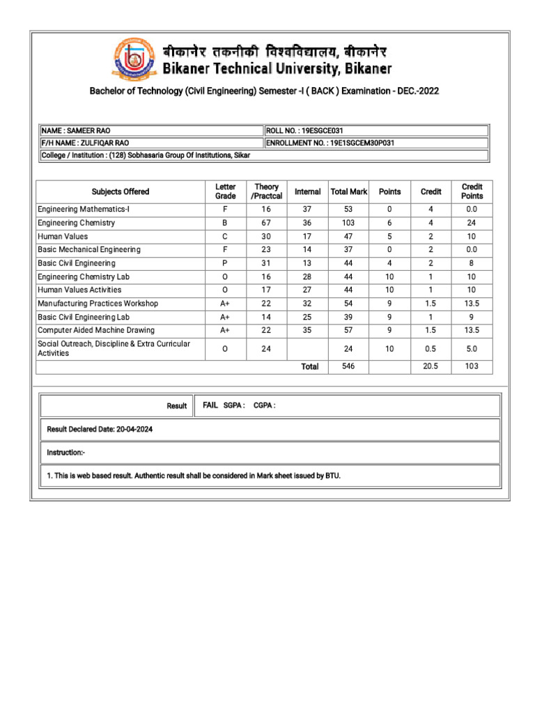 1st sem | PDF | Engineering | Physical Sciences