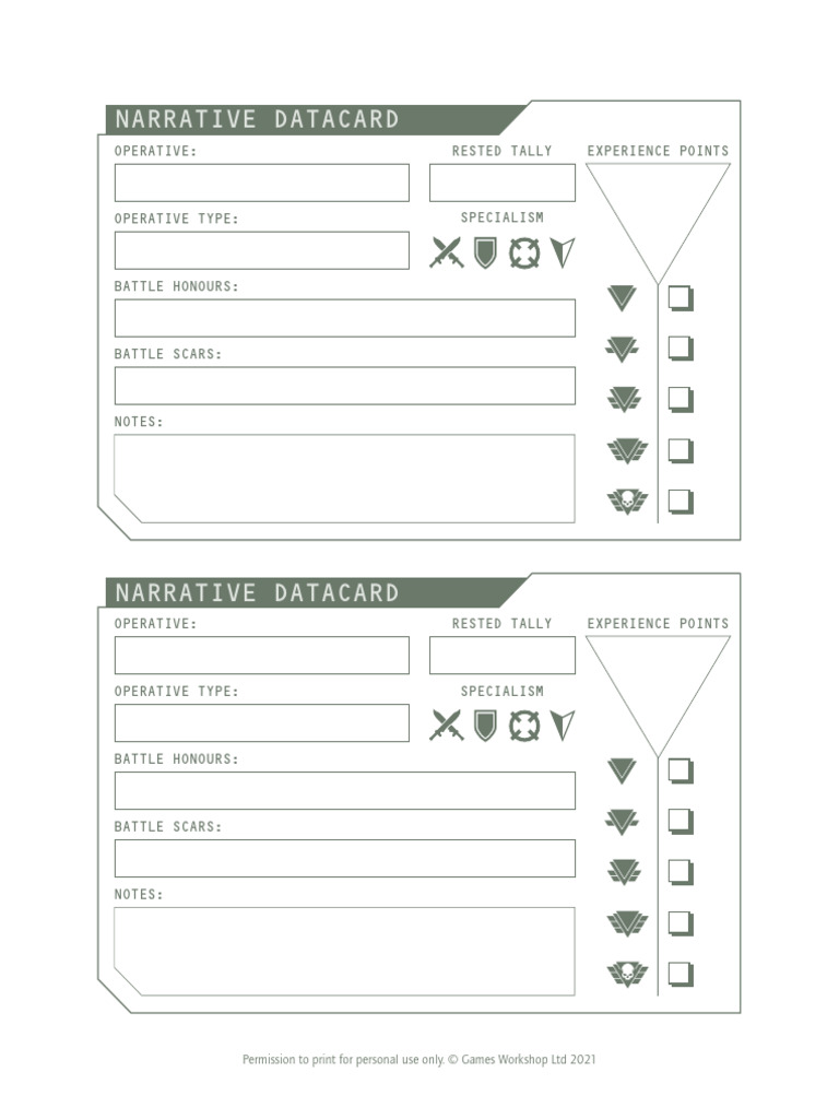 Kill Team - Roster 3 | PDF