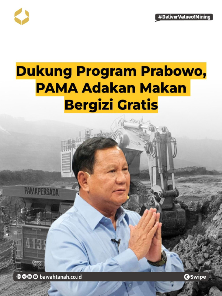 Dukung Program Prabowo,PAMA Adakan Makan Bergizi Gratis | PDF