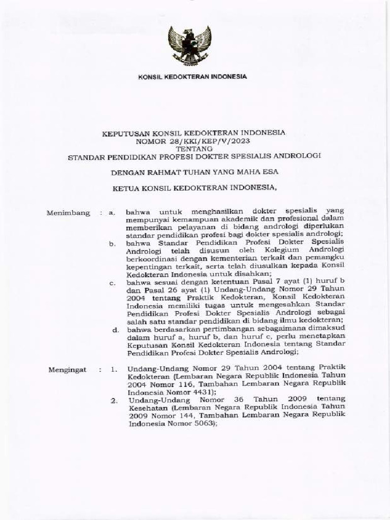 2023-Keputusan KKI Nomor 28 KKI KEP V 2023 | PDF